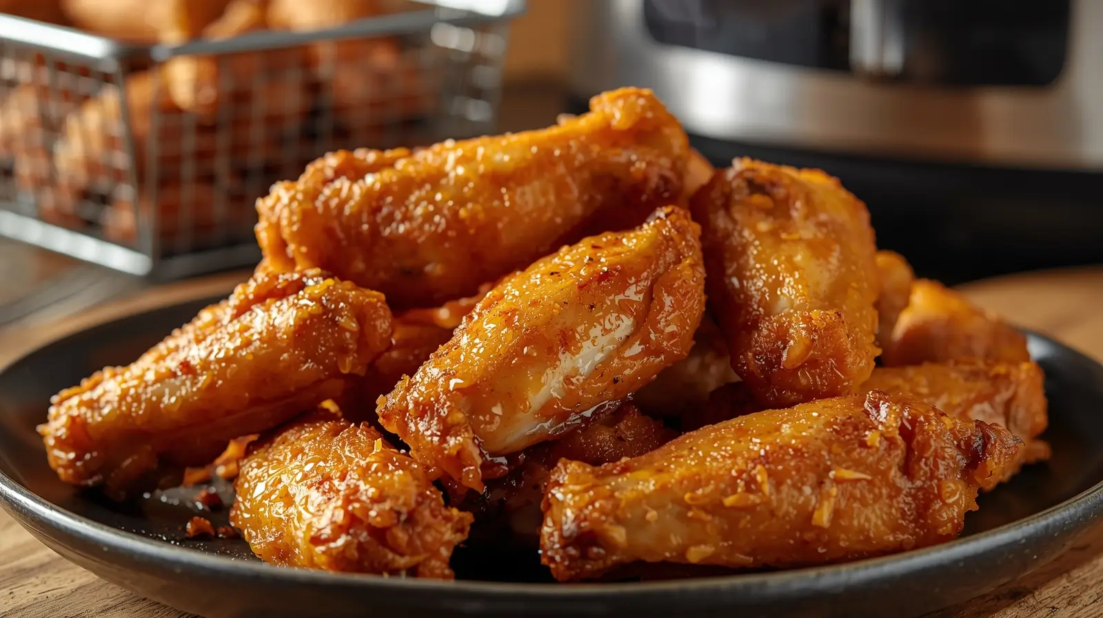 Easy Frozen Chicken Wings in Air Fryer (No Thaw, Crispy!)